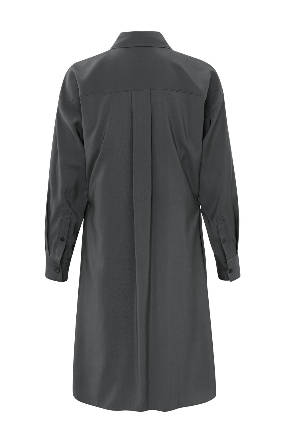 Blousejurk met lange mouwe, knoopjes en plooidetails